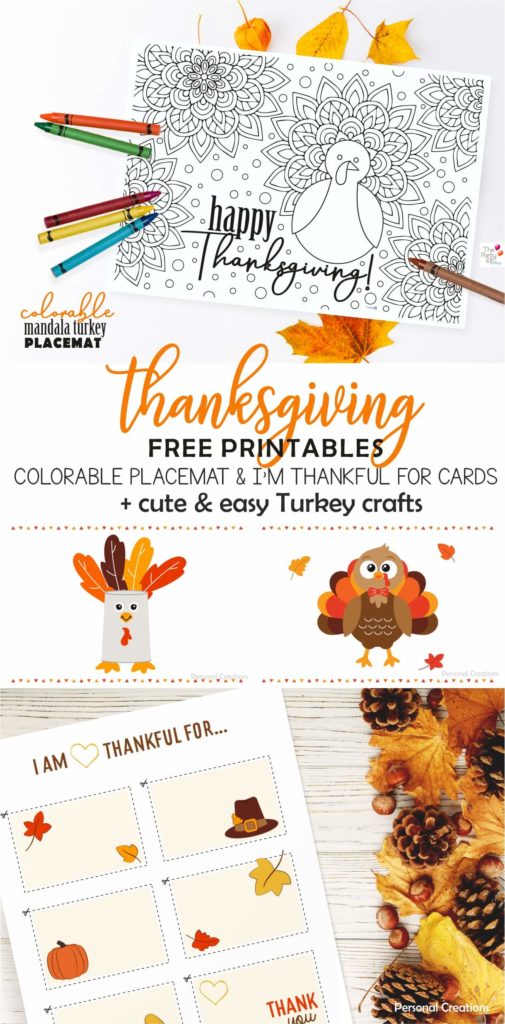 Thanksgiving Free printables & cute turkey crafts with ...