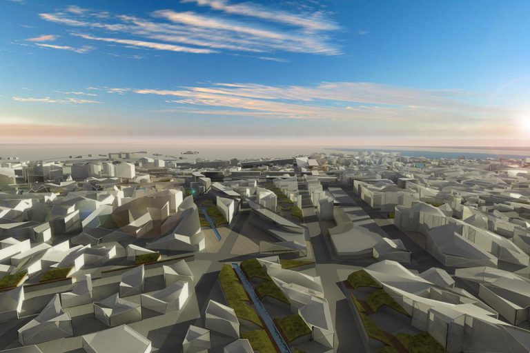 Turf City - Vatnsmyri parametric urban proposal - Reykjavik, Iceland