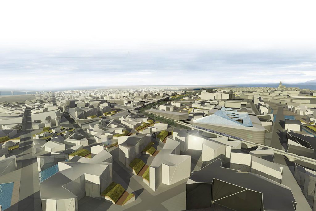 Turf City - Vatnsmyri parametric urban proposal - Reykjavik, Iceland