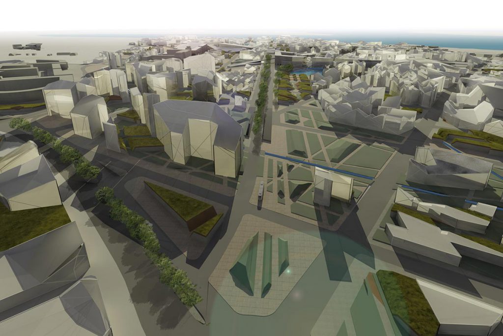 Turf City - Vatnsmyri parametric urban proposal - Reykjavik, Iceland