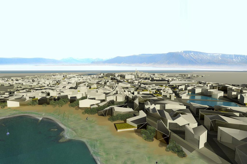 Turf City - Vatnsmyri parametric urban proposal - Reykjavik, Iceland