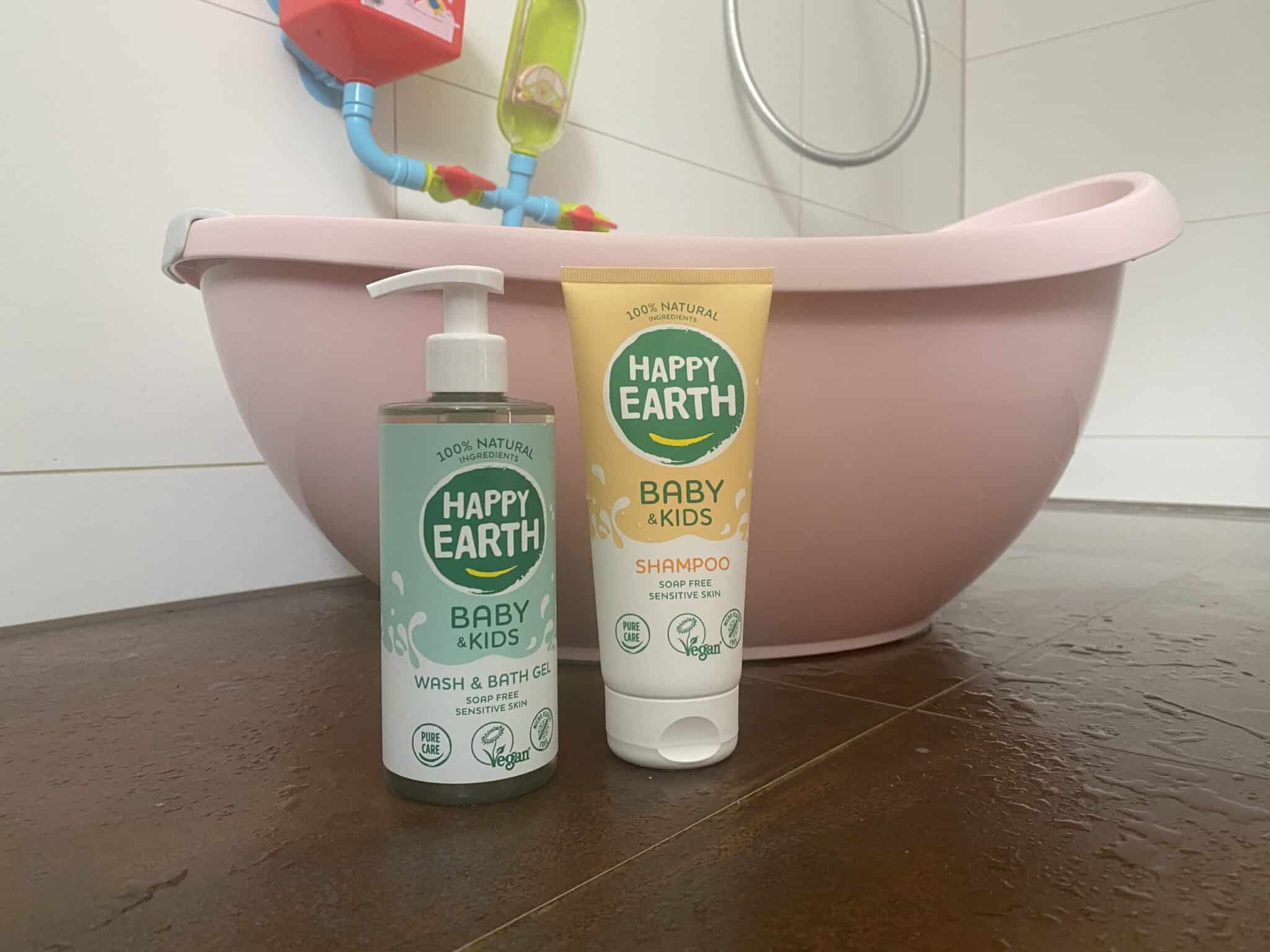 Review: Happy Earth Baby & Kids shampoo en wash en bathgel - Thuisleven.com