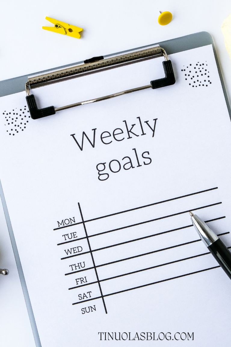 Strategies To Successfully Set Weekly Goals - TINUOLASBLOG