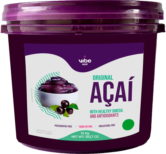 Vibe Acai Sorbet – 3 Gallon Scoopable – Top Acai