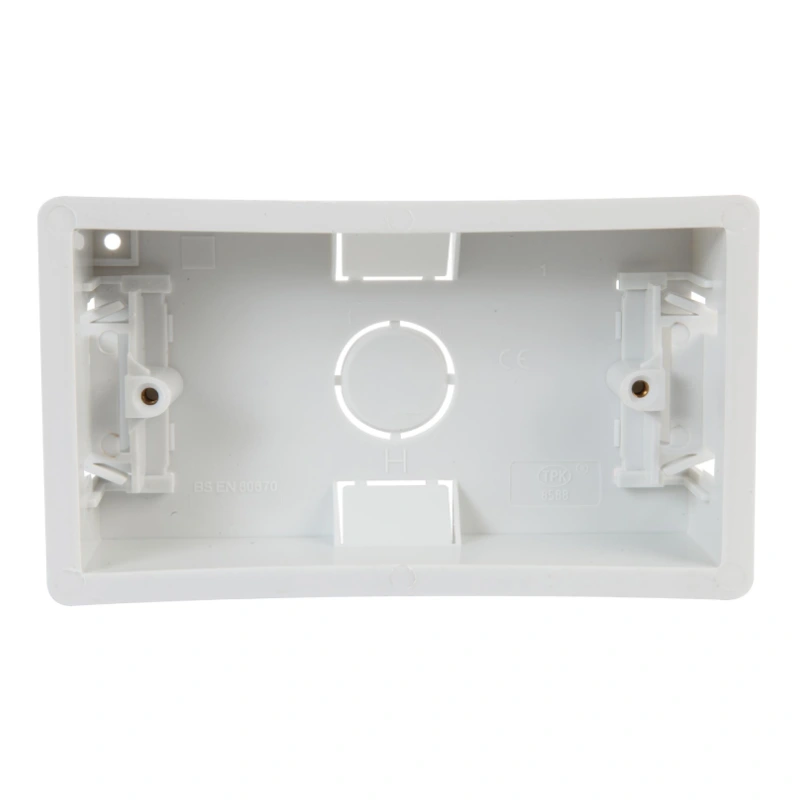 Acel Dry Lining Box 2 Gang 35mm White - Trade Supplies Scotland