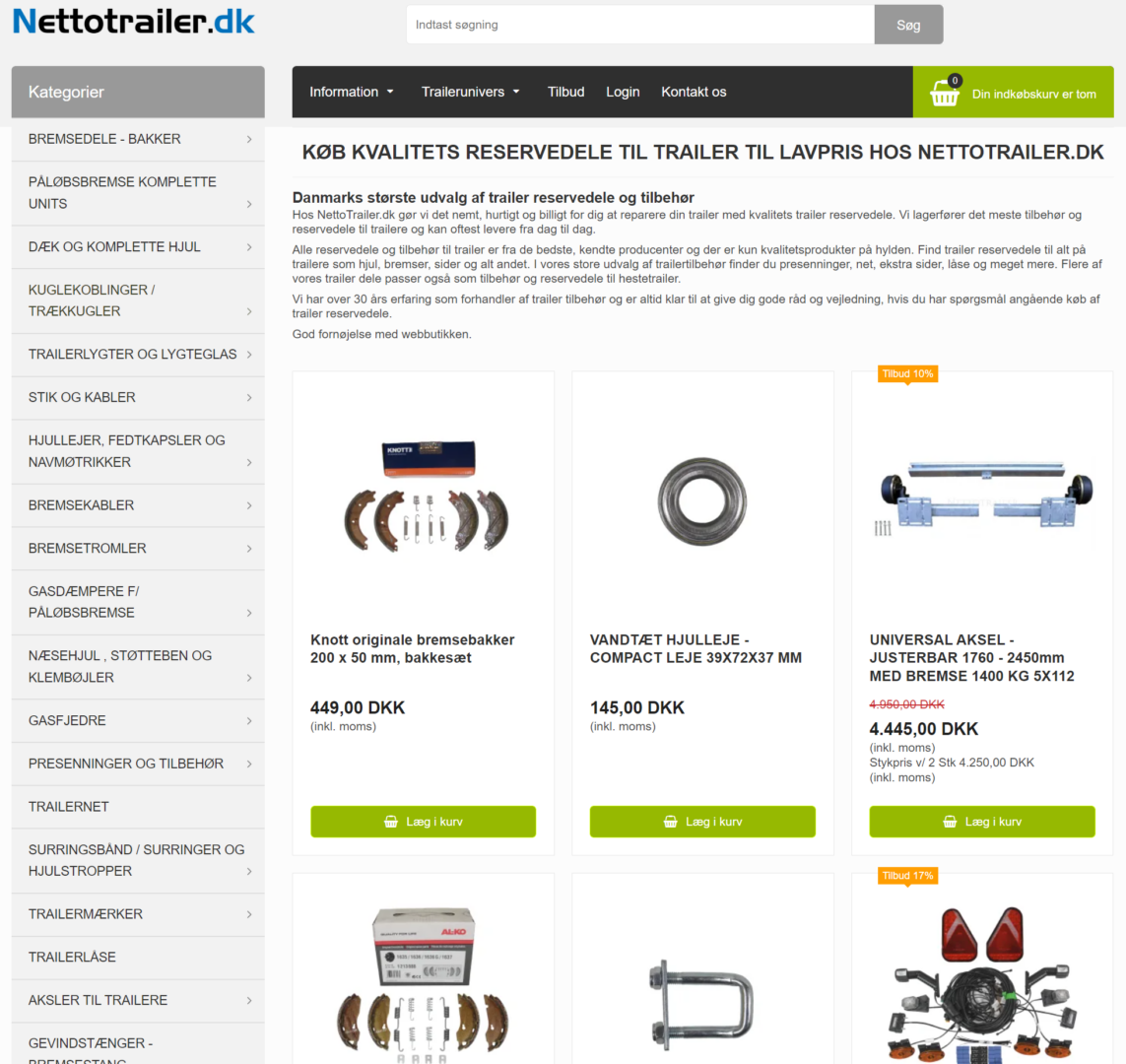 Guide til hjemmesiden - Trailerbloggen