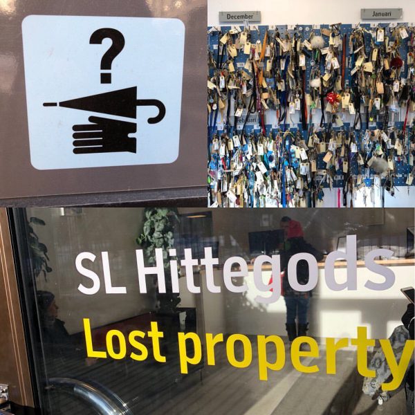 SL och MTR öppnar pop-up butik med hittegods
