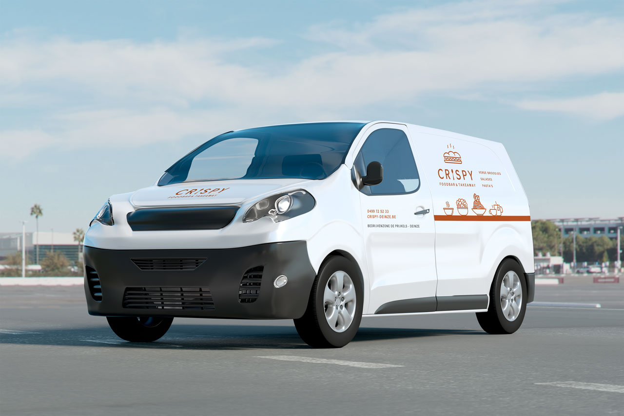 Crispy Autobelettering - twografix | reclamebureau Deinze Gent ...