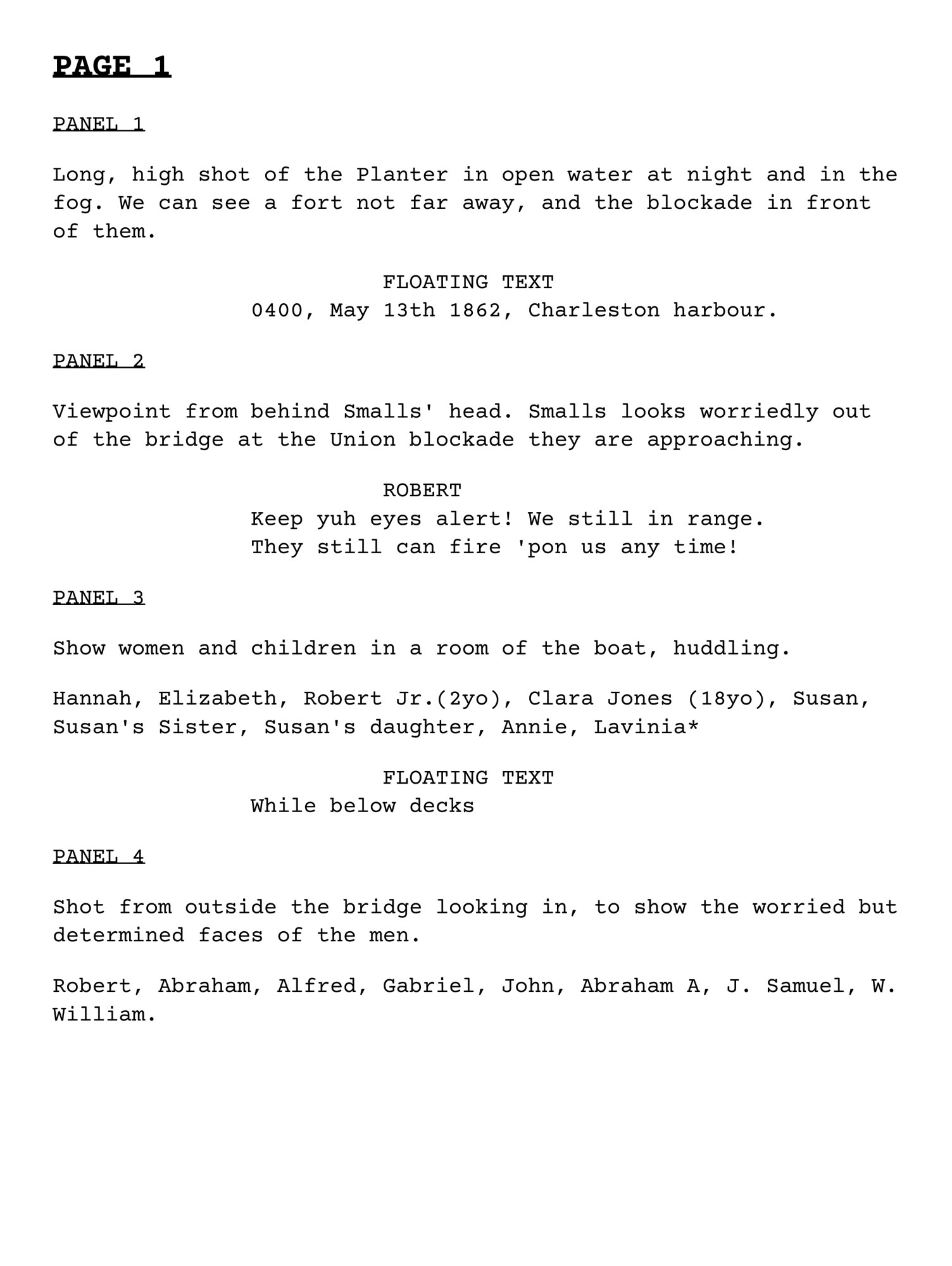 First Page; From Script to Page. - Unsung Superheroes