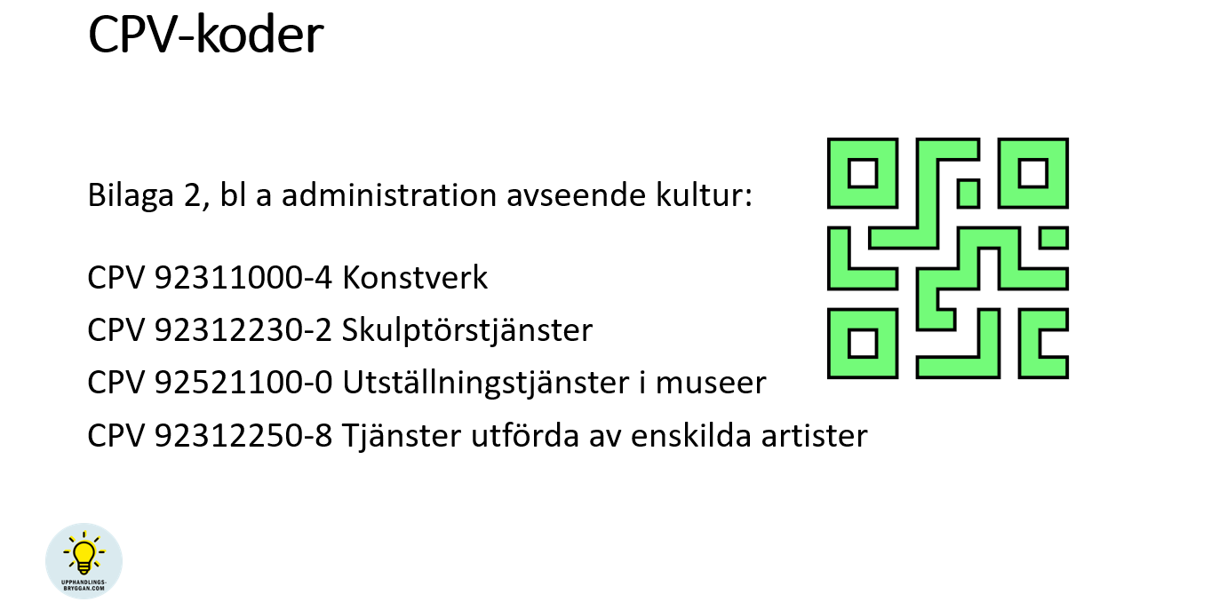 Om CPV-koder – Upphandlingsbryggan