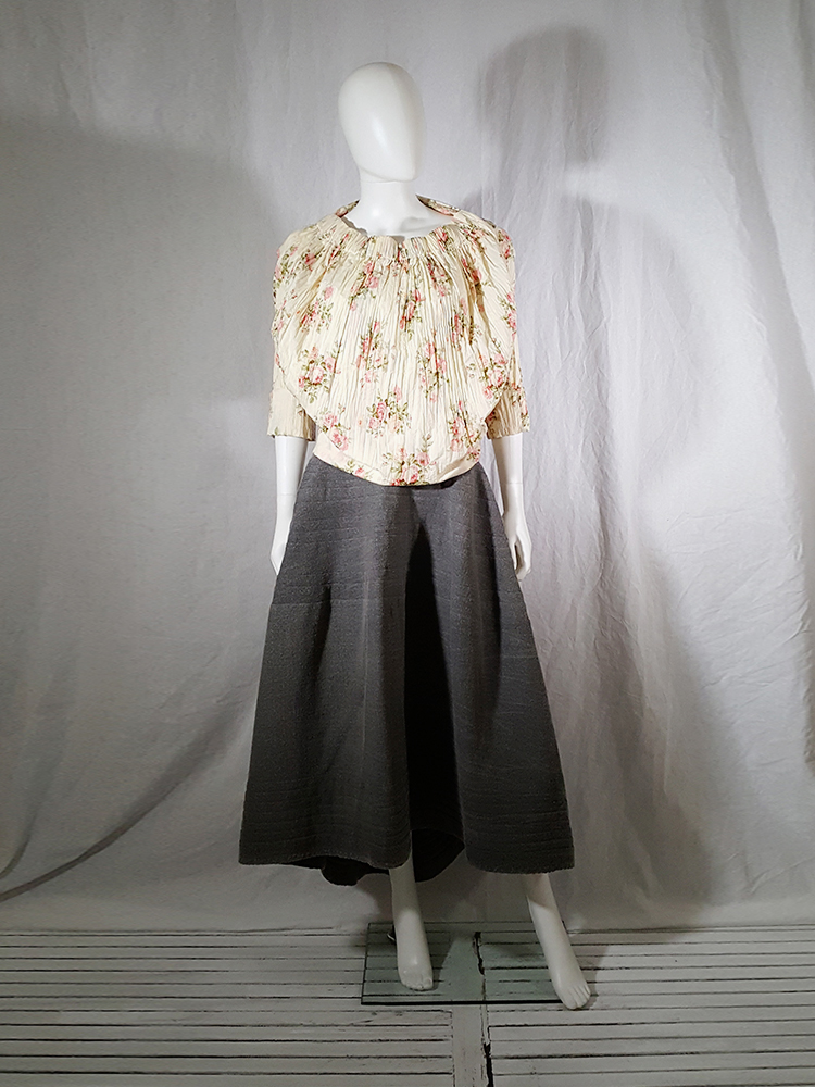 Junya Watanabe floral gathered round top — spring 2008 Junya Watanabe floral gathered round top — spring 2008