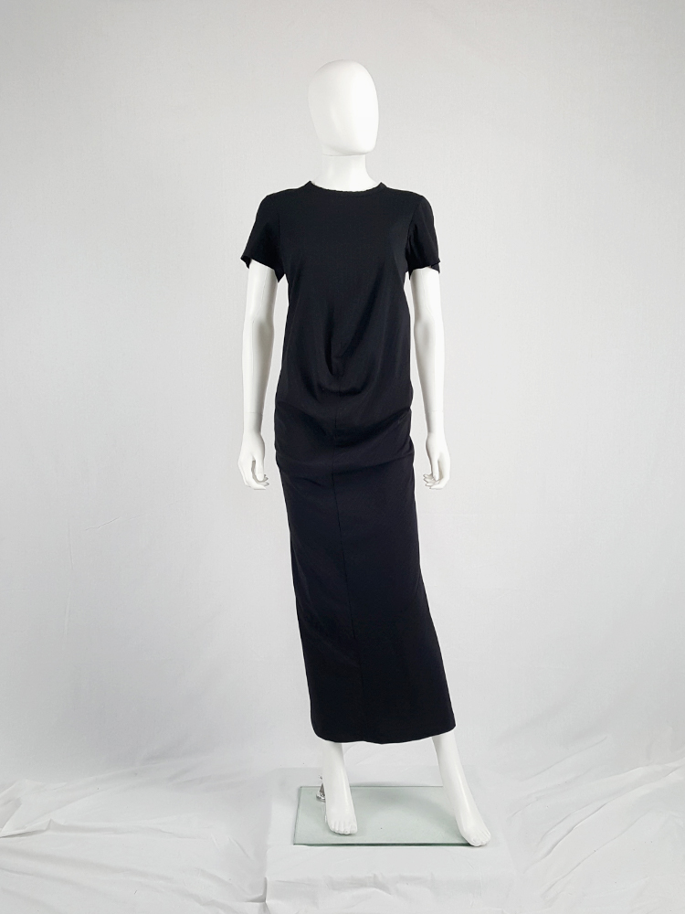 Comme des Garçons robe de chambre black deformed maxi dress Comme des Garçons robe de chambre black deformed maxi dress