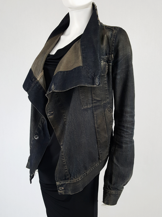Rick Owens DRKSHDW dark blue denim exploder jacket - VANIITAS vintage ...