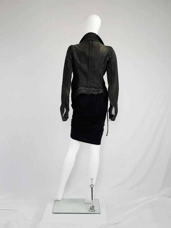 Rick Owens DRKSHDW dark blue denim exploder jacket - VANIITAS vintage ...