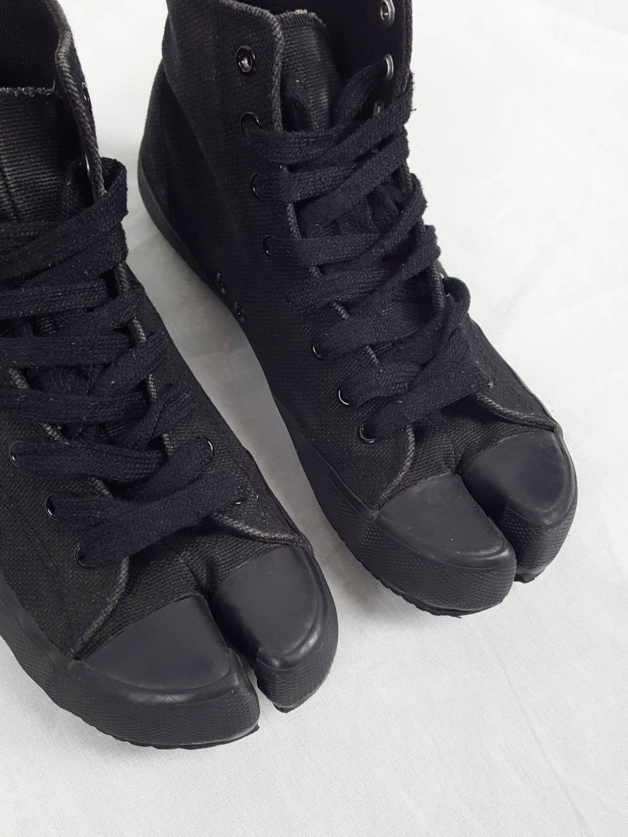 Maison Martin Margiela 6 black high-top tabi sneakers (36 Maison Martin Margiela 6 black high-top tabi sneakers (36