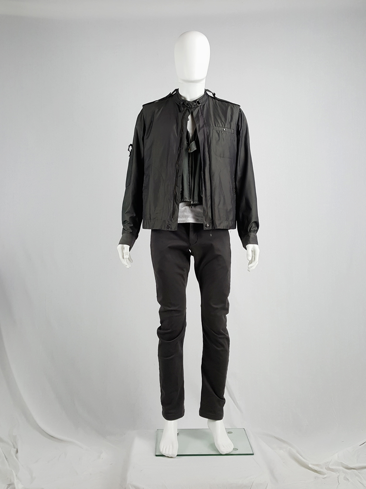 Maison Martin Margiela green jacket with pocket on the Maison Martin Margiela green jacket with pocket on the