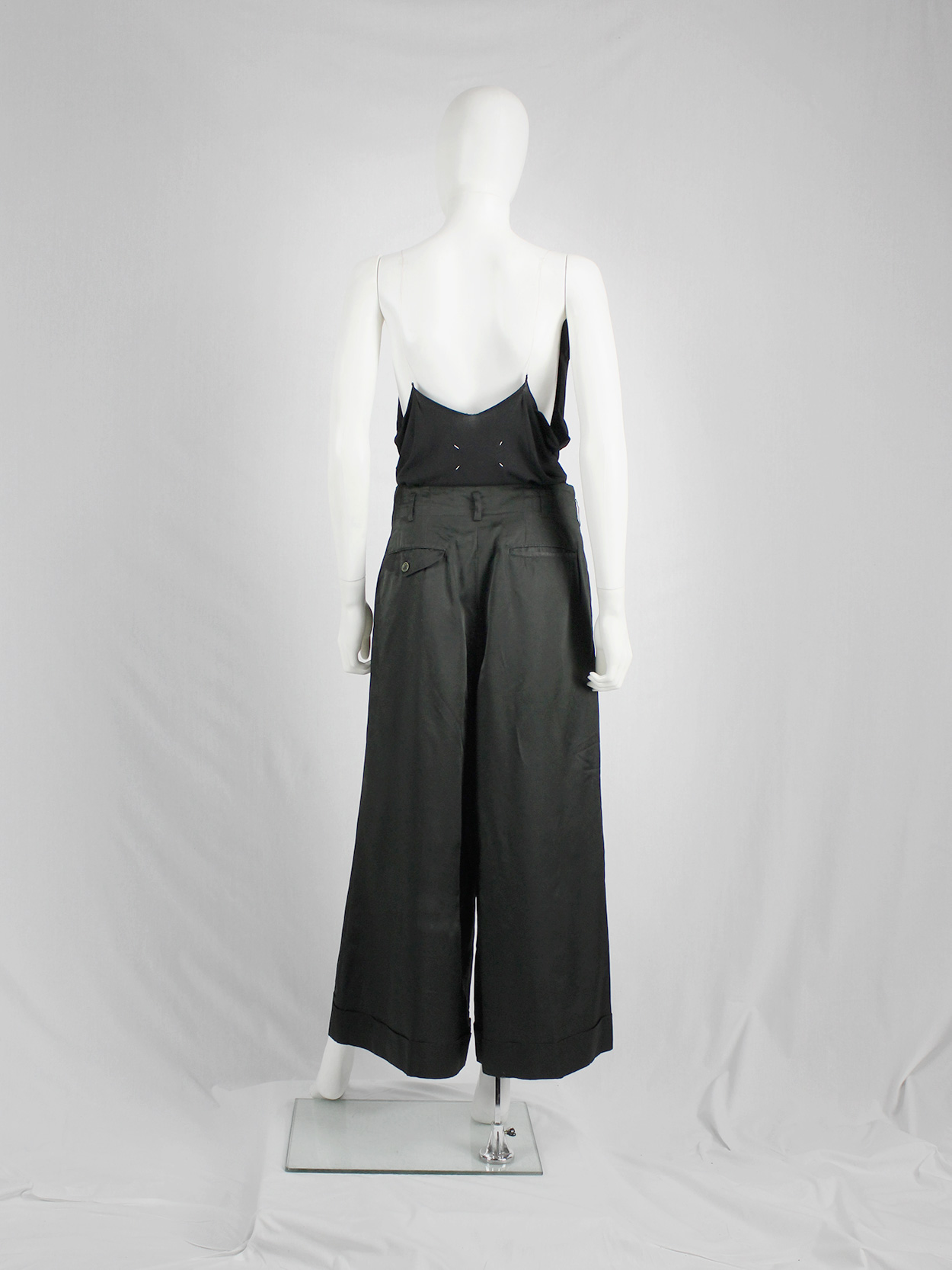 Maison Martin Margiela black floating tunic with invisible Maison Martin Margiela black floating tunic with invisible