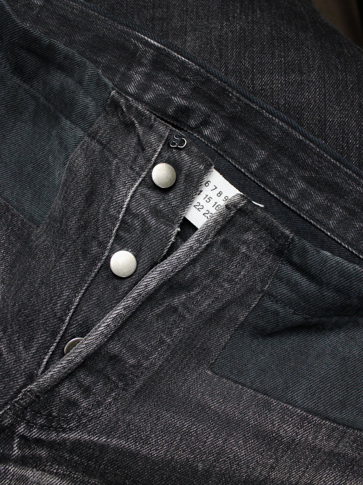 Maison Martin Margiela artisanal denim trousers with denim Maison Martin Margiela artisanal denim trousers with denim