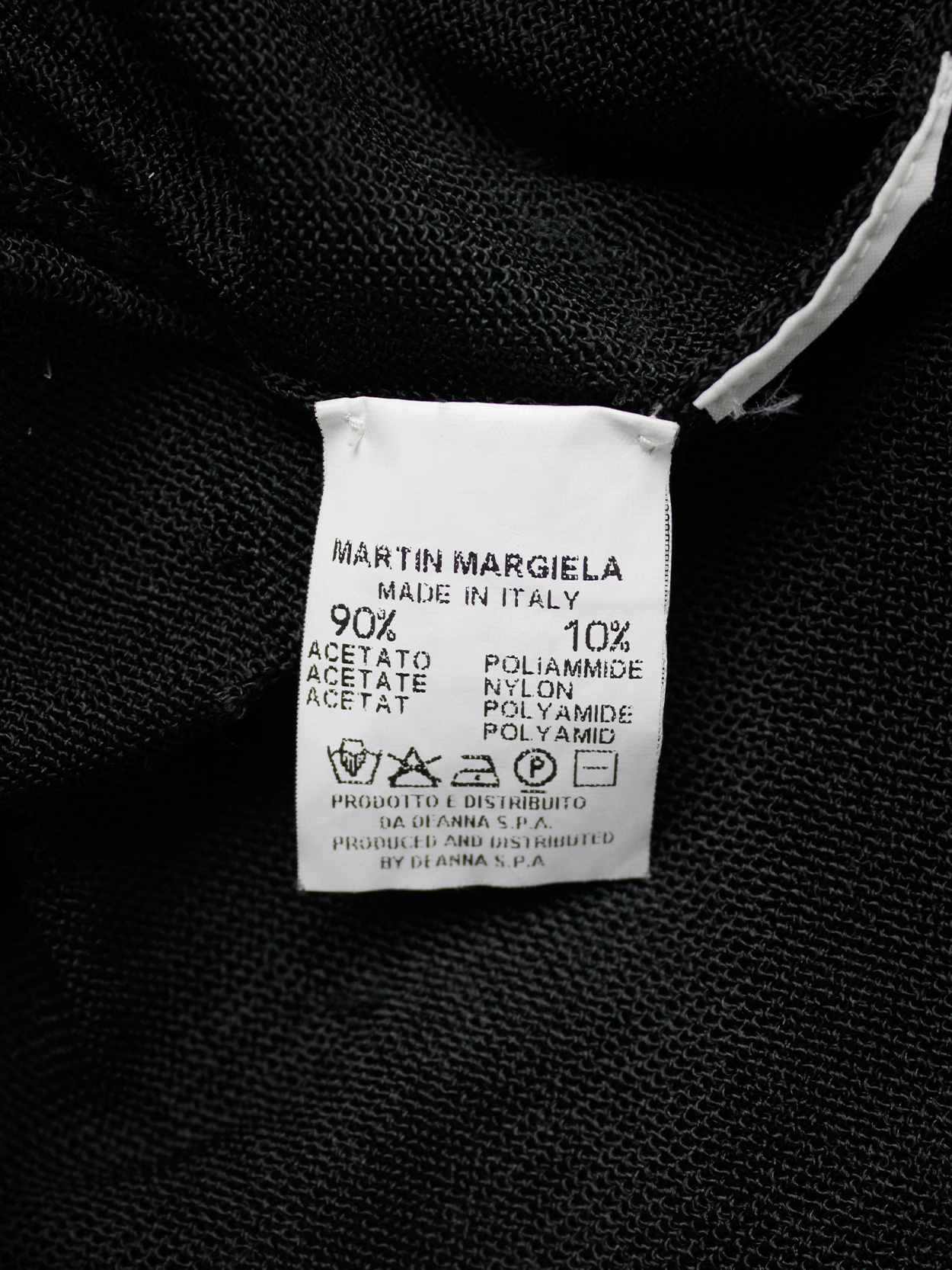 Maison Martin Margiela black double layered cardigan Maison Martin Margiela black double layered cardigan
