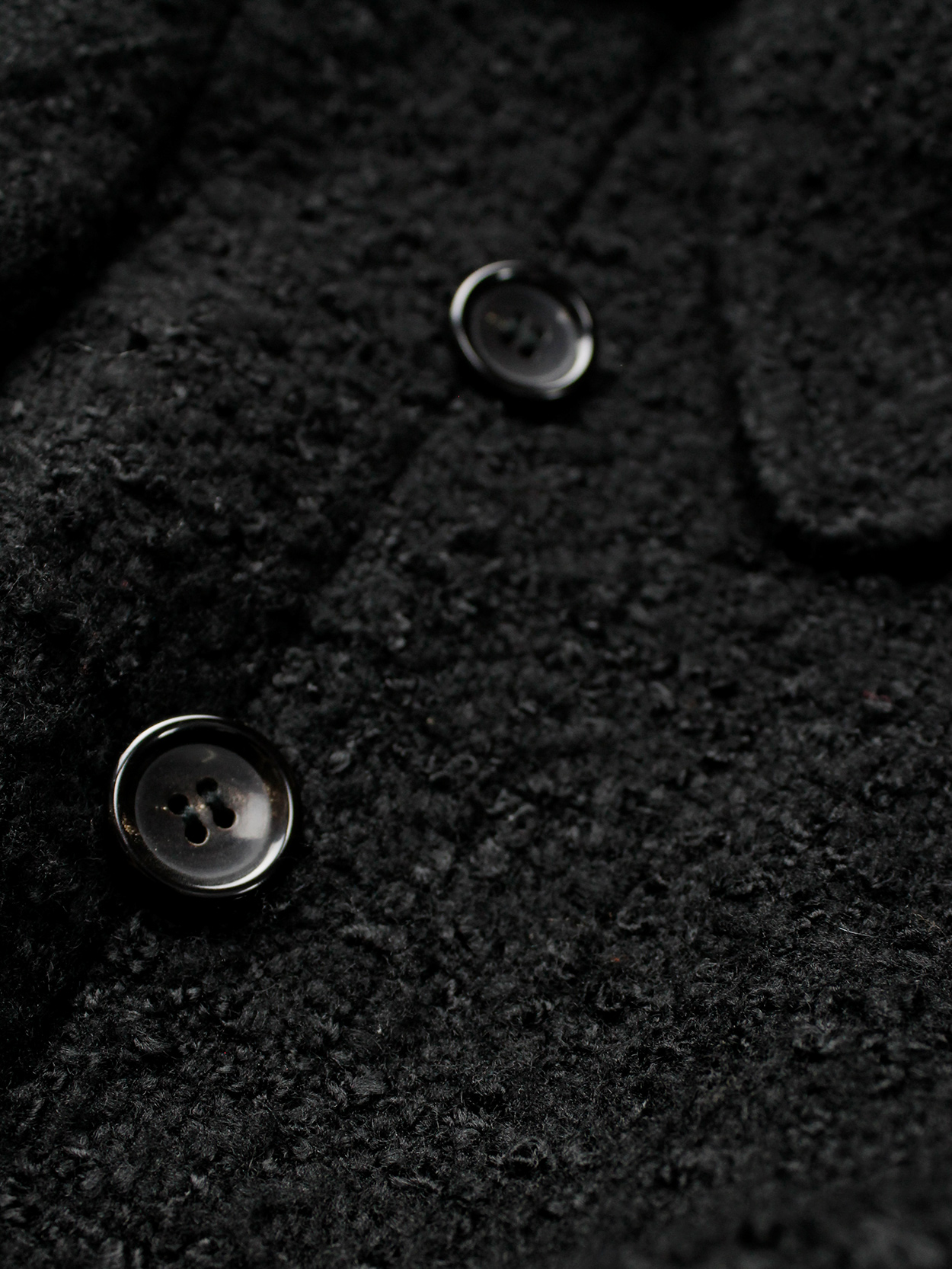 Comme des Garçons tricot black double breasted military Comme des Garçons tricot black double breasted military