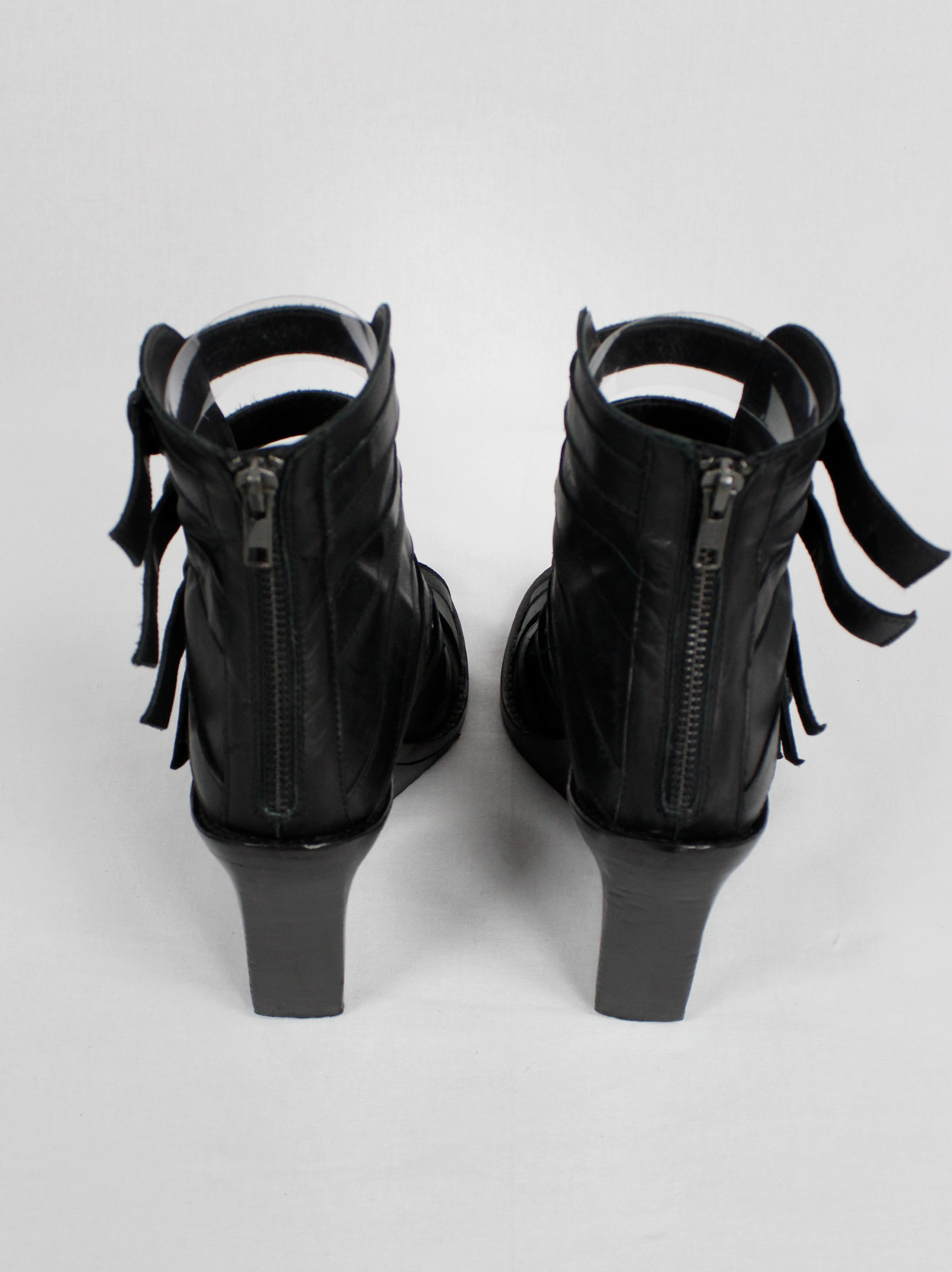 Ann Demeulemeester Blanche black wedge sandals with buckle Ann Demeulemeester Blanche black wedge sandals with buckle
