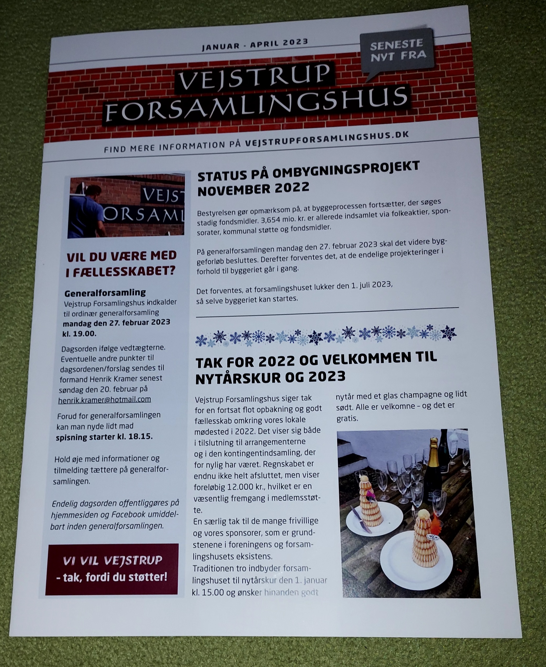 SENESTE NYT FRA VEJSTRUP FORSAMLINGSHUS - Vejstrup ... SENESTE NYT FRA VEJSTRUP FORSAMLINGSHUS - Vejstrup ...