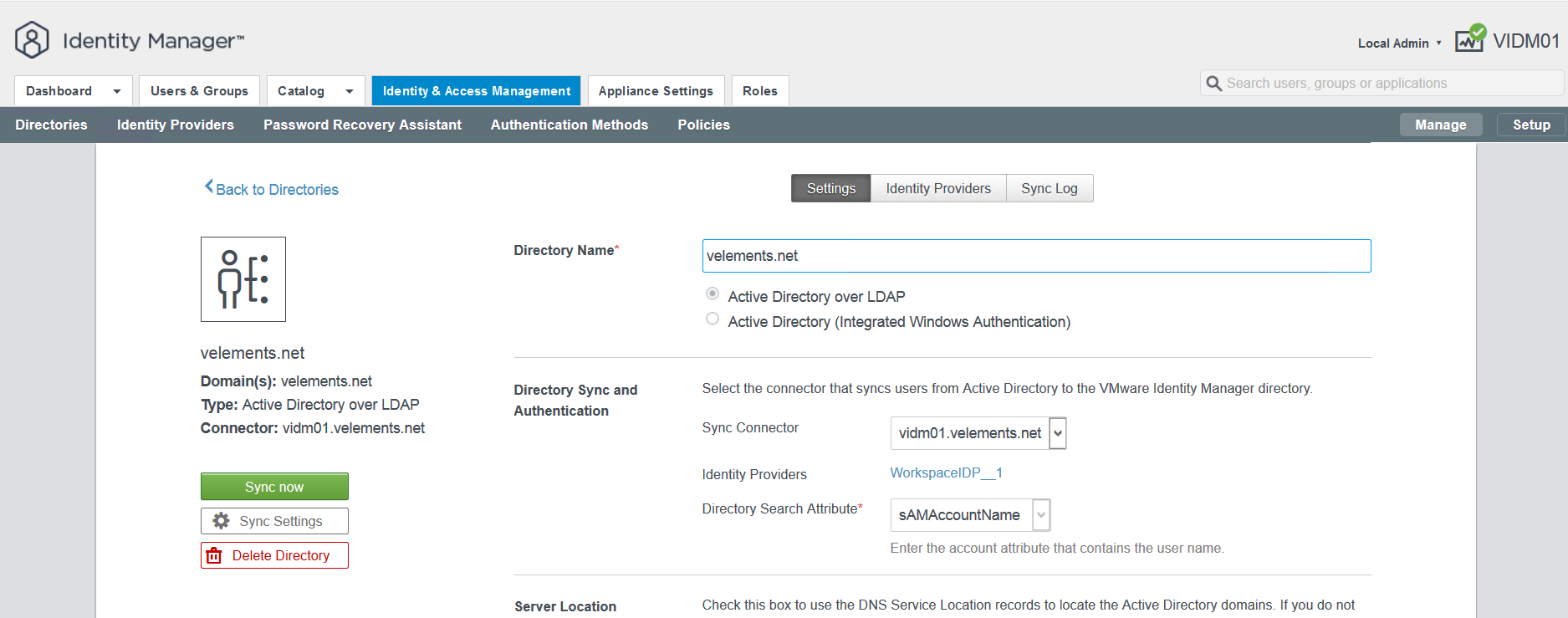 Deploying & Configuring VMware Identity Manager (vIDM) – Part 2 ...