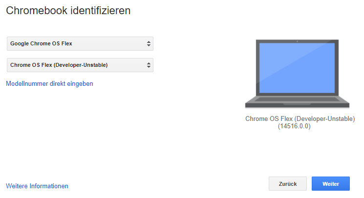 Chrome OS Flex: Image (ISO) herunterladen und installieren