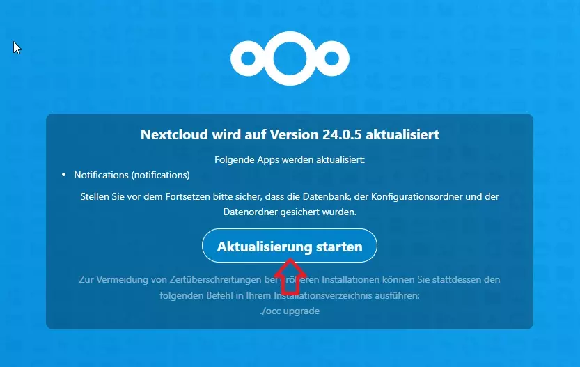 Nextcloud Update: Aktualisierung über GUI und Shell (2-Wege)