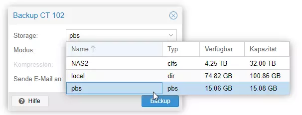Proxmox Backup Server: Wie Backups eingerichtet werden