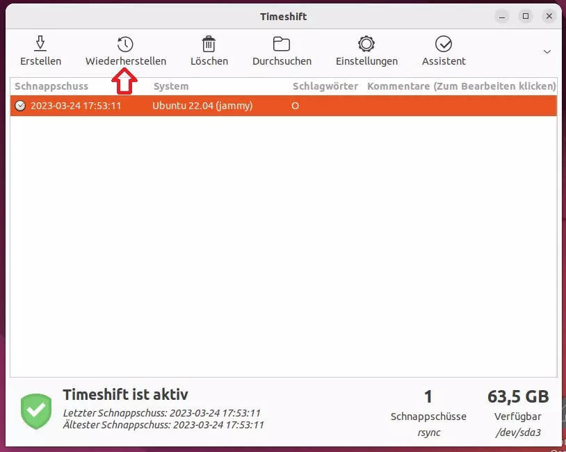 Timeshift für Backups auf Linux installieren (Tutorial)