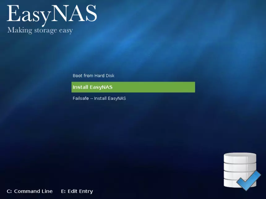 EasyNAS: Download und Installation eines NAS-Systems