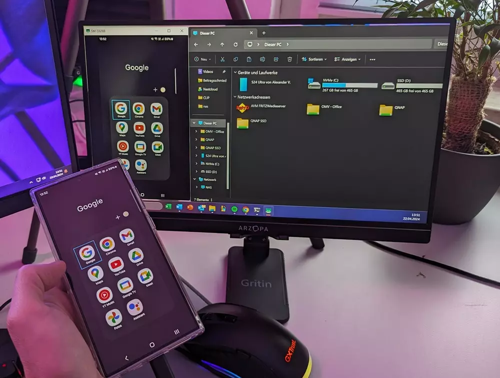 Android Handy mit scrcpy auf dem Computer steuern (HowTo)