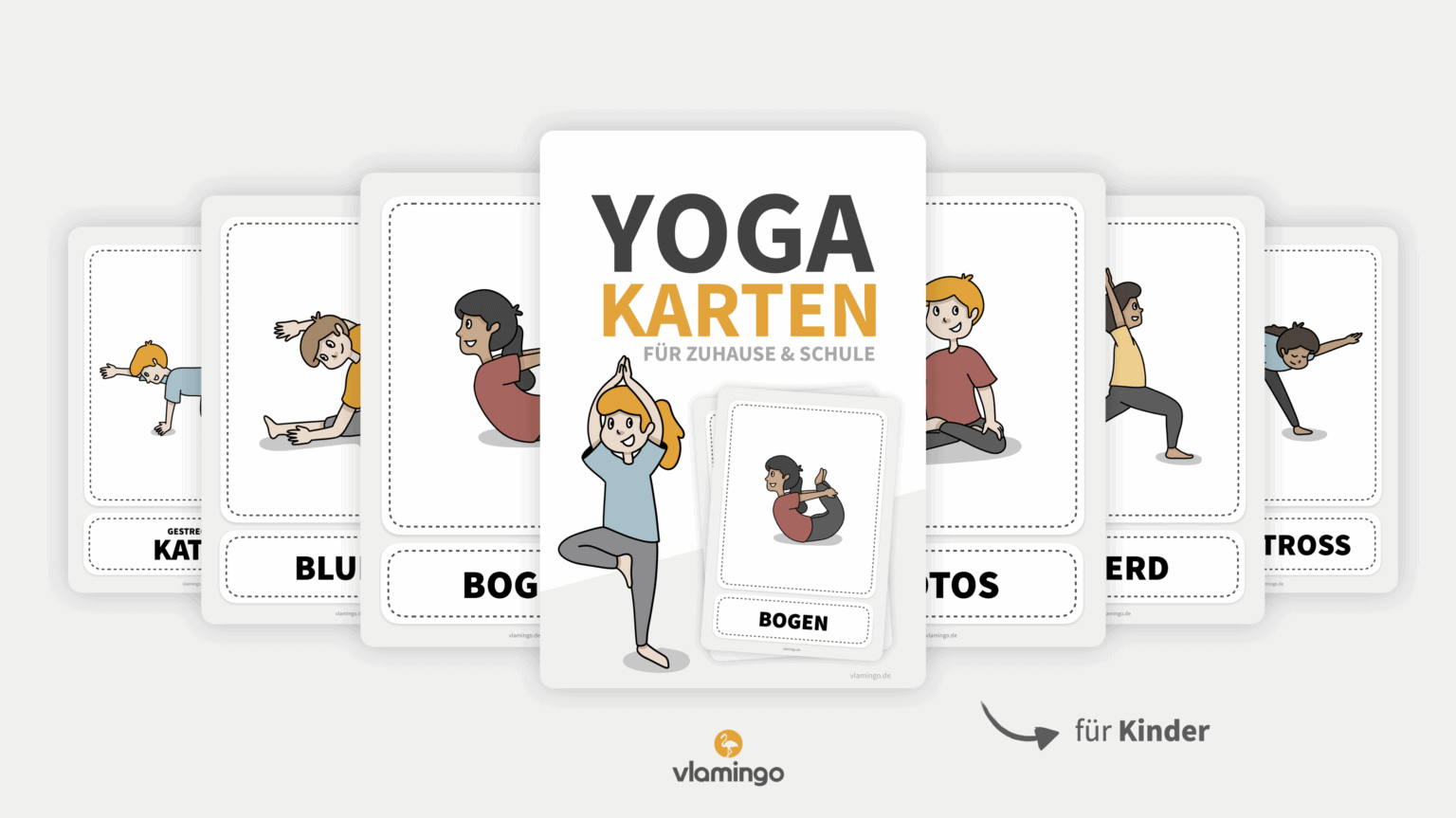 65 Yoga-Übungen & Bildkarten für Kinder (zuhause, Kita & Schule)