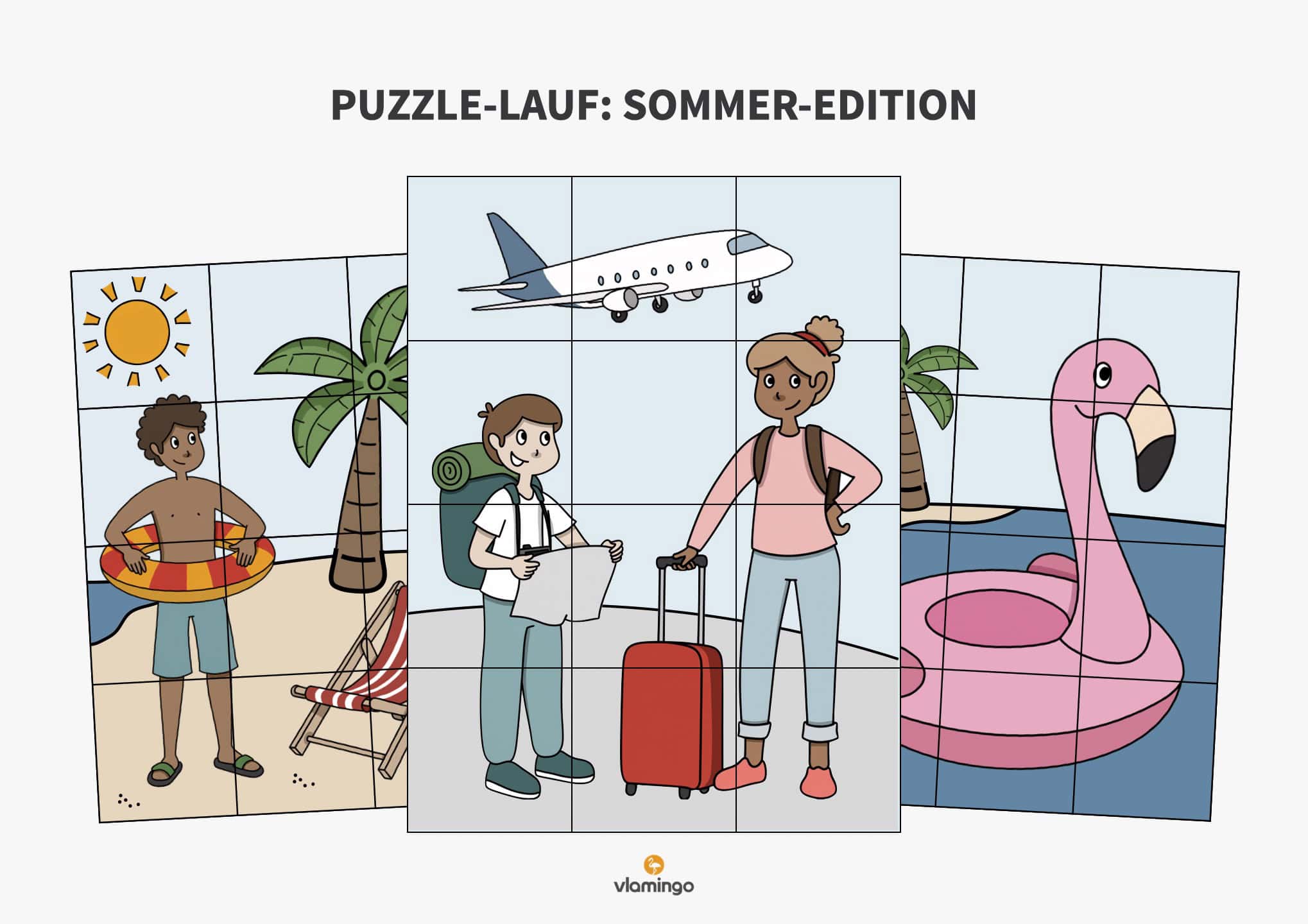 Puzzle-Lauf: Sommer-Edition für den Sportunterricht