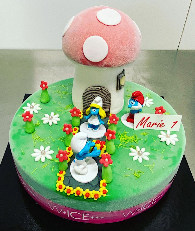 Ijstaart Smurfen - W-ICE