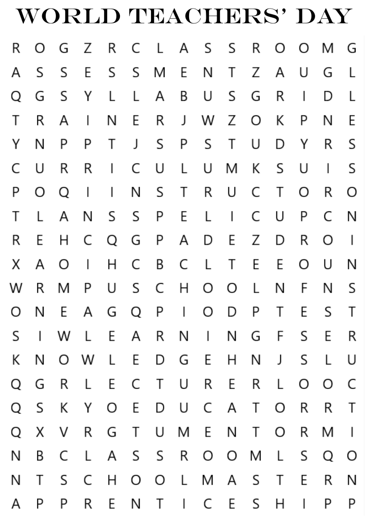 A Tribute to Teachers on World Teachers' Day - Waflob Designs