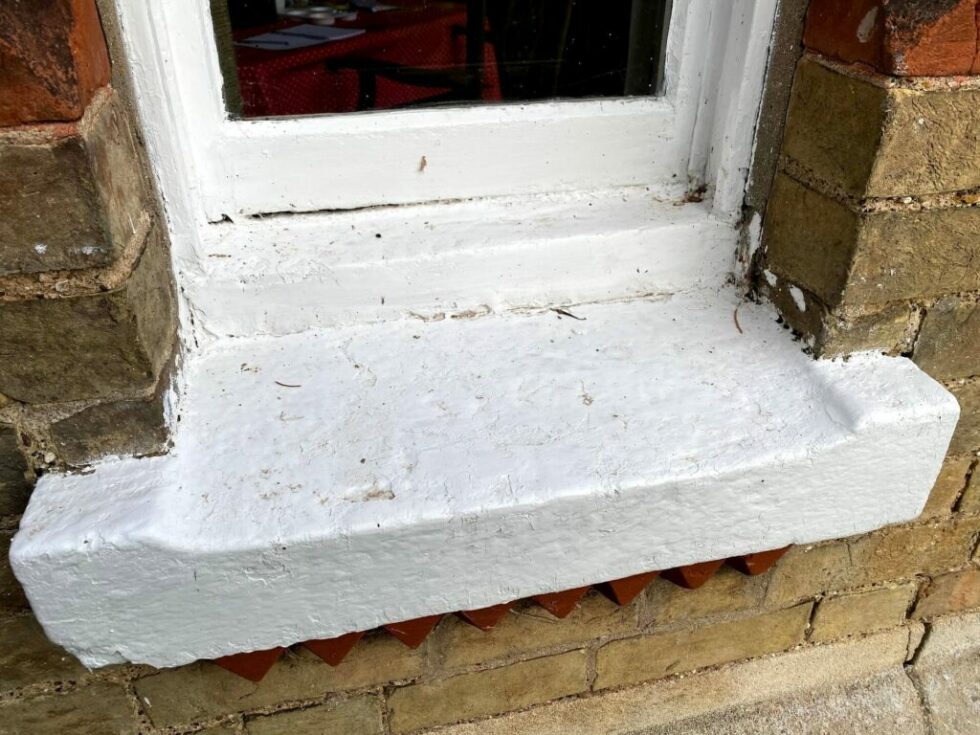How to Repair a Cracked Concrete Window Sill - We Restore Surfaces