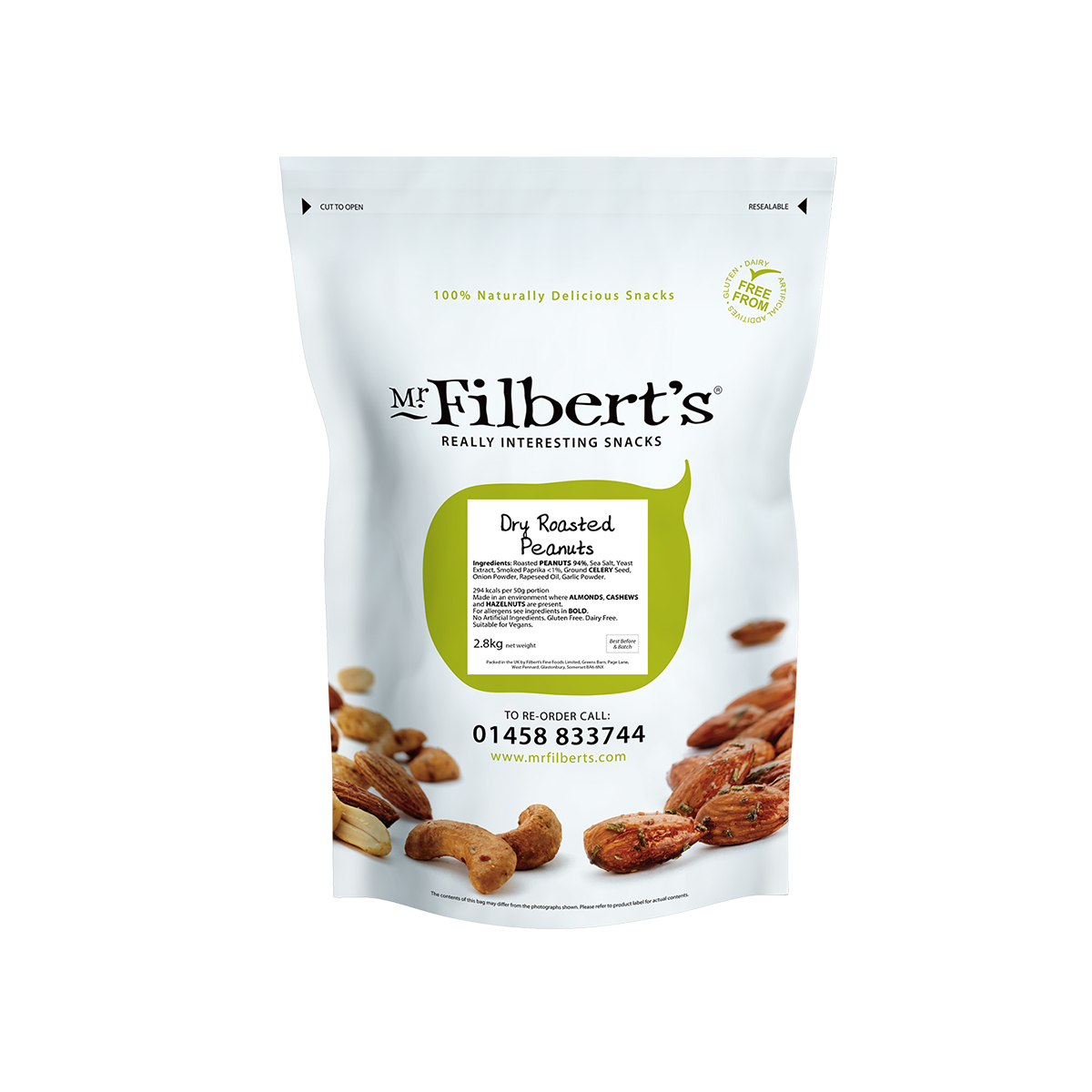 Mr Filbert’s Dry Roasted Peanuts – 2.8kg (MRF044-CT) | Whole Range