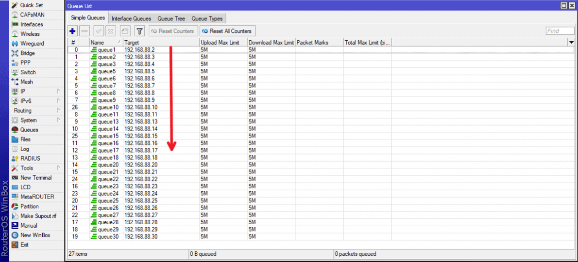 mikrotik queue configuratie | Mikrotik traffic shaping configuraties