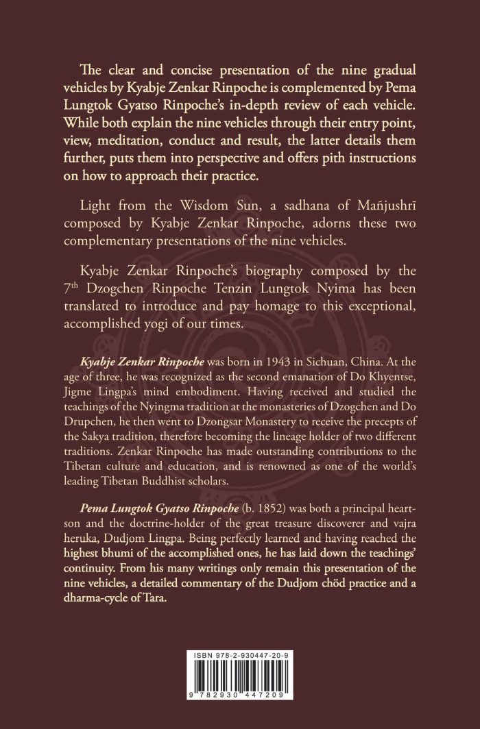 The Nine Gradual Vehicles – Wisdom Treasury Publishing House