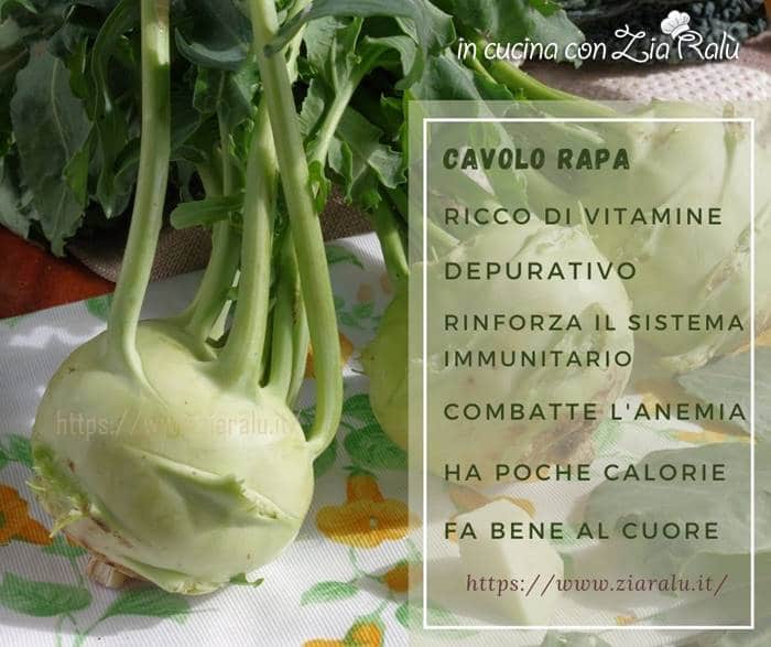 Cavolo rapa proprietà - In cucina con Zia Ralù